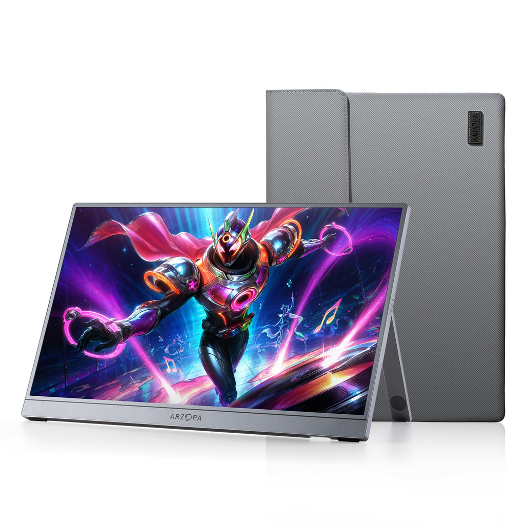 Arzopa Z1FC Grey Portable Monitor 144Hz | 16.1" with Sleeve Bag ...