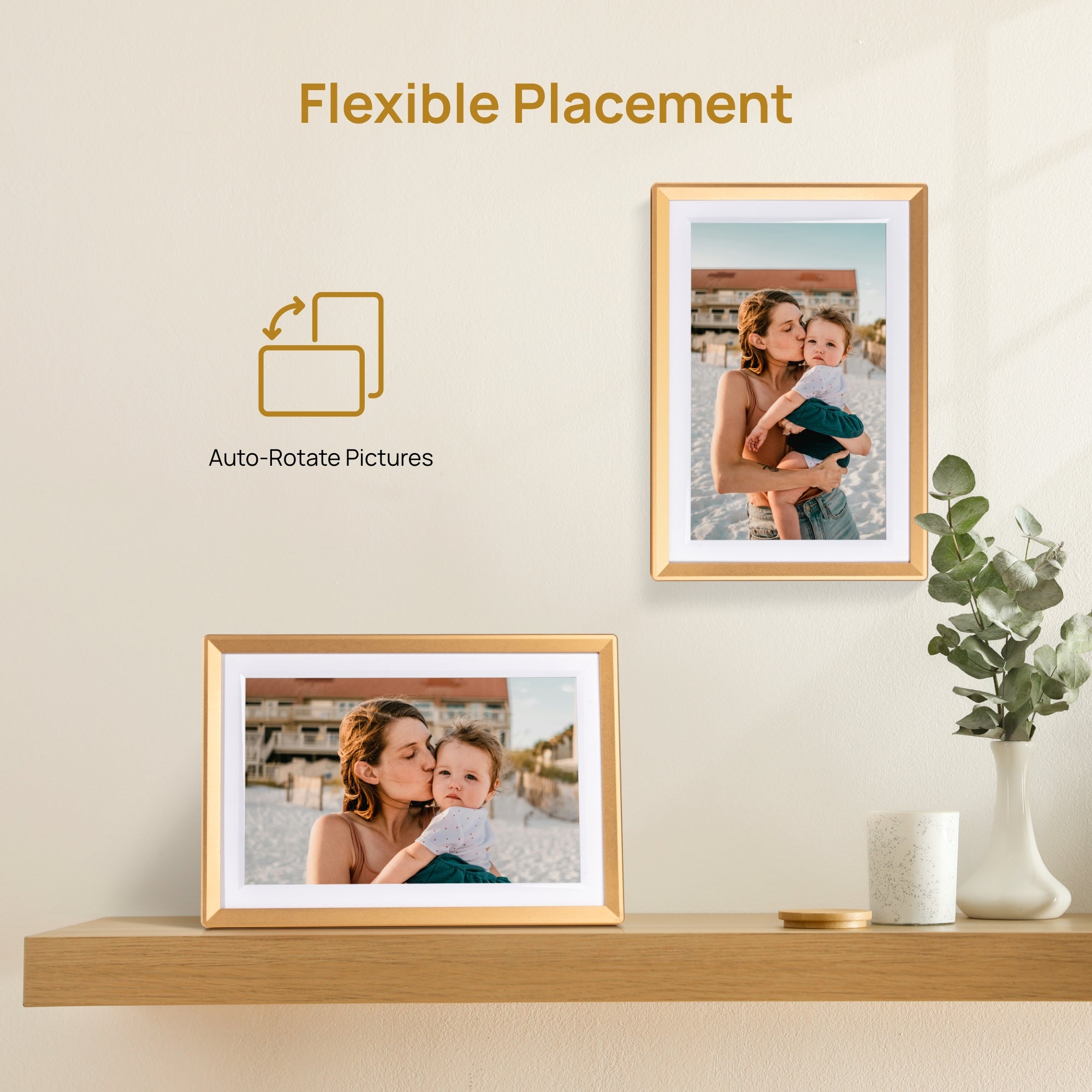 D10 Champagne Gold - 10.1" WiFi Smart Digital Photo Frame – ARZOPA/Global