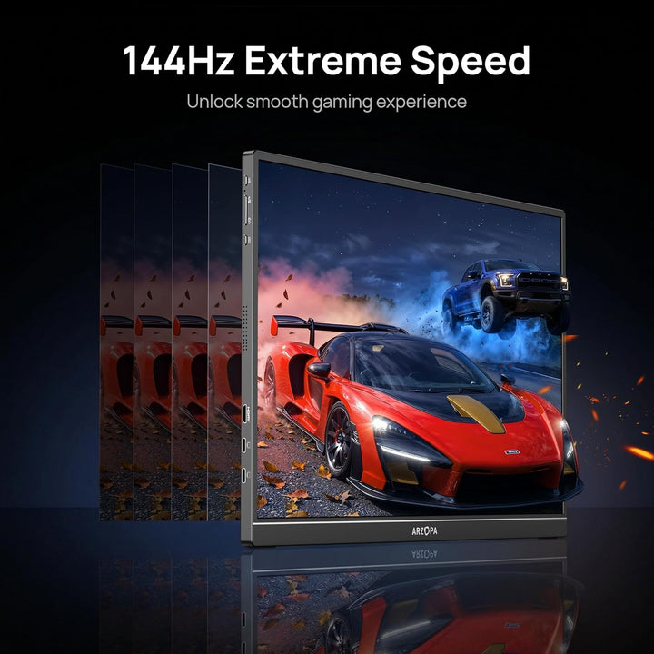 ARZOPA Z1FC 16.1" 144Hz Portable Gaming Monitor | Smooth Performance ...